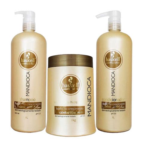 Haskell Cassava Kit Shampoo Conditioner And Mask 3x1l