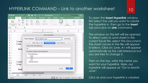 excel tutorials creating a hyperlink in excel pdf operating