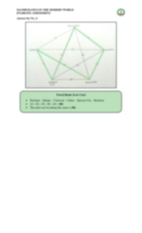 Solution Mathematics In The Modern World Enablingassessment