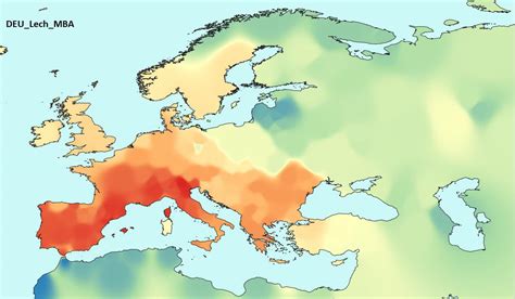 Genetic Similarity Map For Mba Bavaria Rillustrativedna