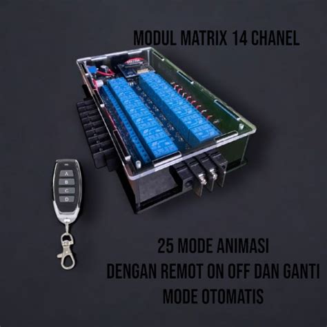 Jual Modul Matrix Animasi 14 Lampu Dengan 25 Mode Dan Remot Shopee