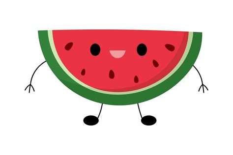 Cute Watermelon Vector 26146682 Vector Art At Vecteezy