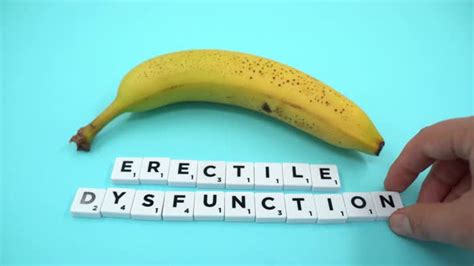 Banana With Erectile Dysfunction Message Close Up Medical Stock