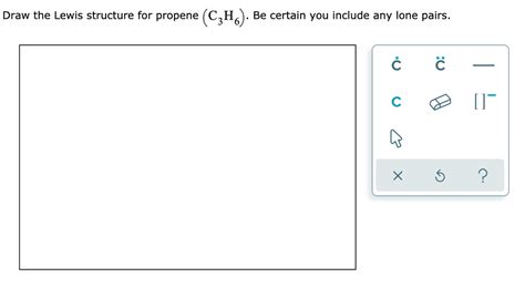 Propene Lewis Dot Structure