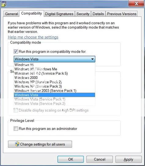 Download Free Windows Vista To Xp Compatibility Mode Basicsspots