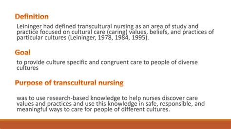 Culture Care Diversity And Universality Theory Pptx