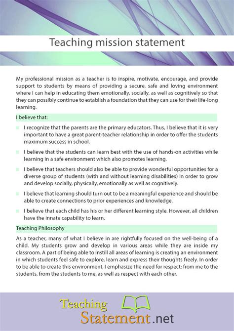 Teaching Mission Statement Help By Teachingstatement On Deviantart