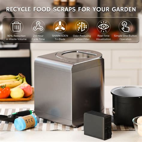 Airthereal Electric Kitchen Countertop Composter Turn Food Waste Into