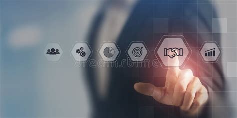 Business Ecosystems And Partnerships Concept Business Collaboration Strategies Stock Image