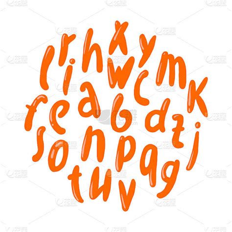 手写字体，字母。