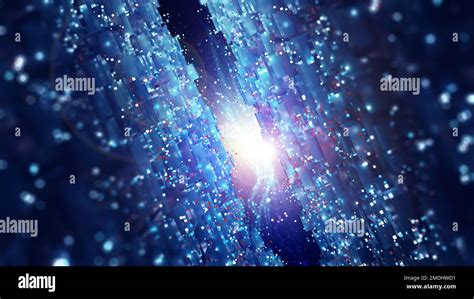 Blockchain High Tech Background And Information Clusters Bigdata