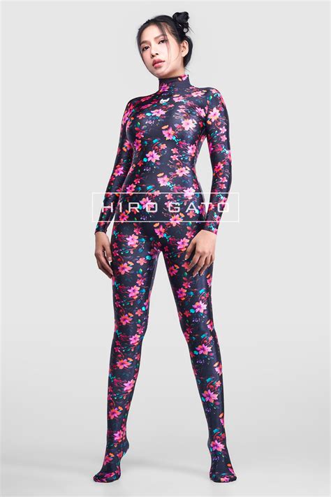 Cybergeisha Satin Spandex Catsuit Shiny Hiro Gato