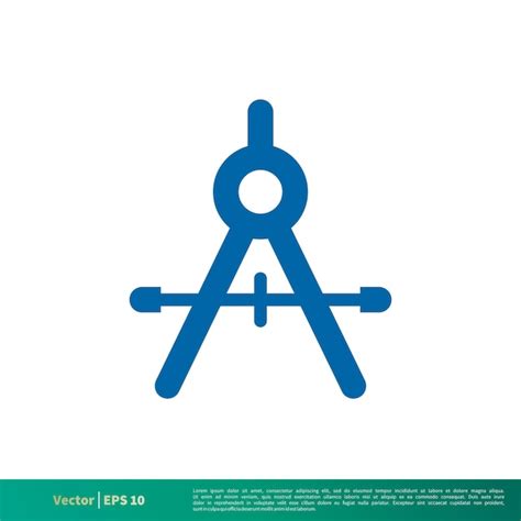 Premium Vector Accurate Tool Architecture Compass Icon Vector Logo