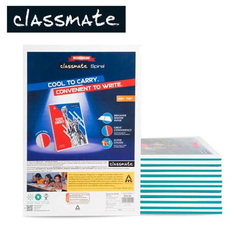 Classmate Soft Bounded Single Line Long Note Book 240pg 297x210mm