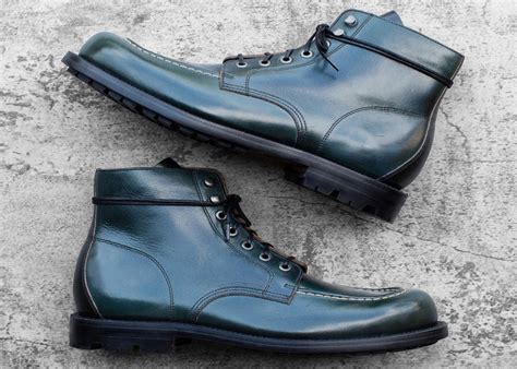 Brass Boot Navy Chromexcel Grant Stone