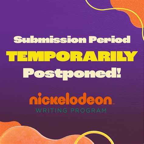 Nickalive Nickelodeon Writing Program Temporarily Postpones Submissions