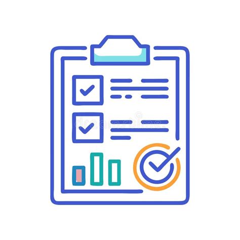 Business Project Assessment Icon Stock Vector Illustration Of