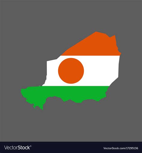 Niger Flag Map