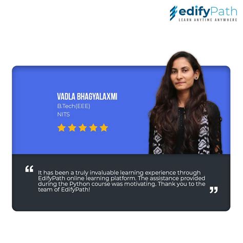 Edifypath On Linkedin We Are Thrilled To Hear That One Of Our Learners