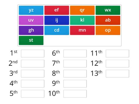 Alphabetical Order Pairs Rank Order