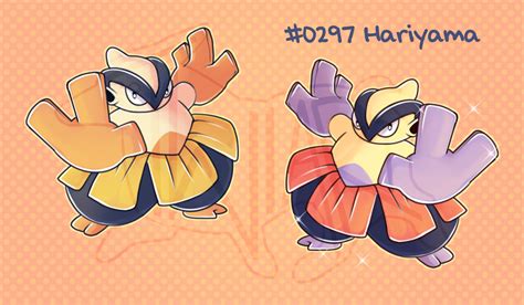 0297 Hariyama By Twilidramonart On Deviantart