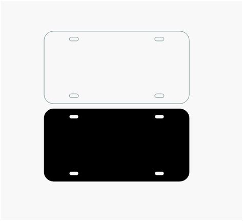 License Plate Template Standard Svg Ai Dxf Etsy