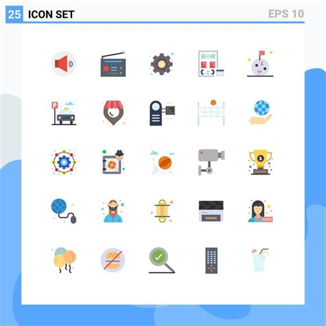 25 Universal Flat Colors Set For Web And Mobile Applications Space Flag Money Page Develop