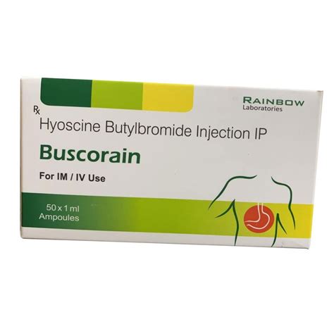 Hyoscine Butylbromide Allopathic Buscorain Injection 50 X 1 Ml At Best