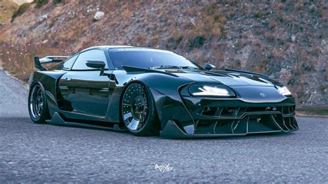 Toyota Supra Modificado Toyota Supra Ts Style Body Kit Wide Track