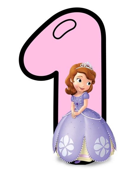 Banderines Numeros De Princesa Sofia