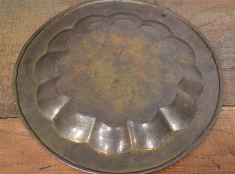 Brass Platter Brass Dish Brass Tray Round Brass Tray Old Tray Old
