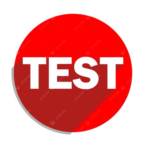 Test Red Flat Icon Isolated Product Demo Advertisement Icon Png