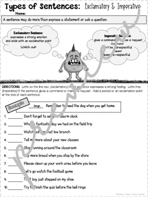 Kinds Of Sentences Declarative Interrogative Exclamatory And Imperative