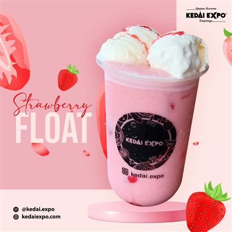 Strawberry Float Kedai Expo