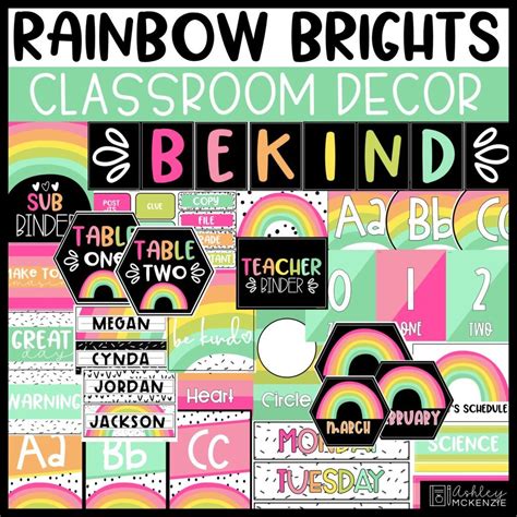 Rainbow Classroom Decor Ashley Mckenzie Artofit