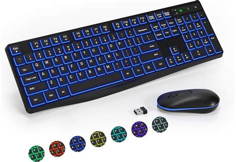 Wireless Keyboard And Mouse Combo Lovaky 24g Full Sized