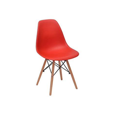 Conjunto 8 Cadeira Charles Eames Eiffel Wood Base Madeira Casas Bahia