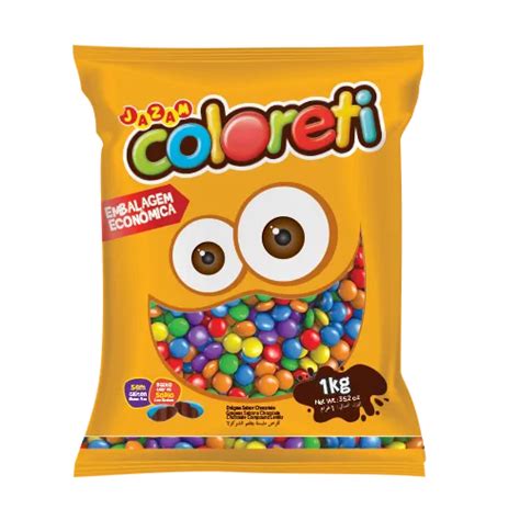 Chocolote Jazam Coloreti Pc 1kg Confetes Shopee Brasil