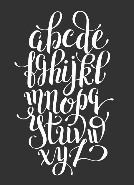 Images De Police Calligraphie Alphabetique Téléchargement Gratuit Sur Freepik