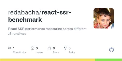 Github Redabachareact Ssr Benchmark React Ssr Performance Measuring