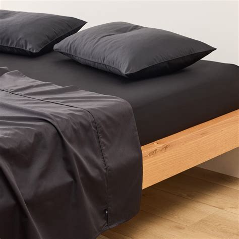 Eden Cotton Black Bed Sheets Sheet Society