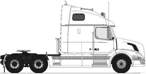 Volvo Vn 770 6x4 Tractor Unit Blueprint