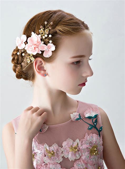 Girls Headdress Hairpin White Flower Hairpin