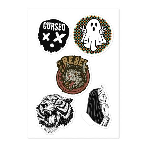 Cursed Sticker Sheet Cursed Clothing