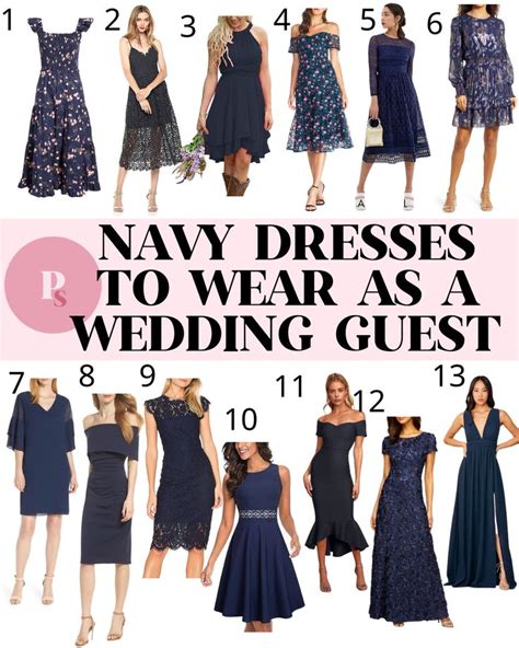10 Best Navy Blue Dresses For Wedding Guests 2025 Paisley And Sparrow