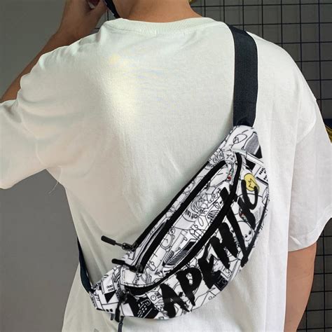 Fashion Brand Messenger Bag Mens Sports Bag Japanese Street Chest Hip