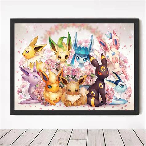 Poster Pokémon Evolution Evoli Boutique Pokemon