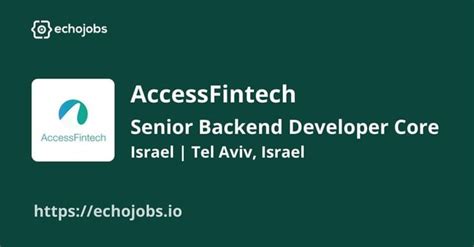 hiring senior backend developer core israel tel aviv israel [mongodb