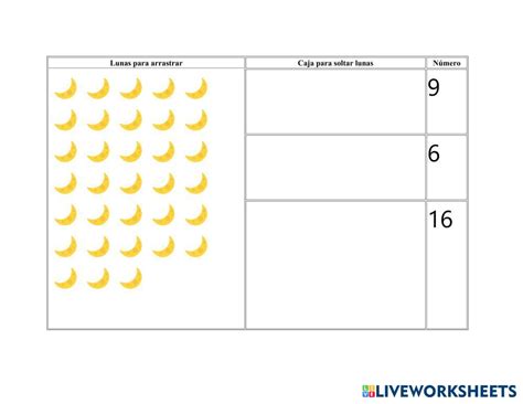 Contando Lunas Math Worksheets 8153670