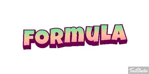 Formula Word Animated  Logo Designs